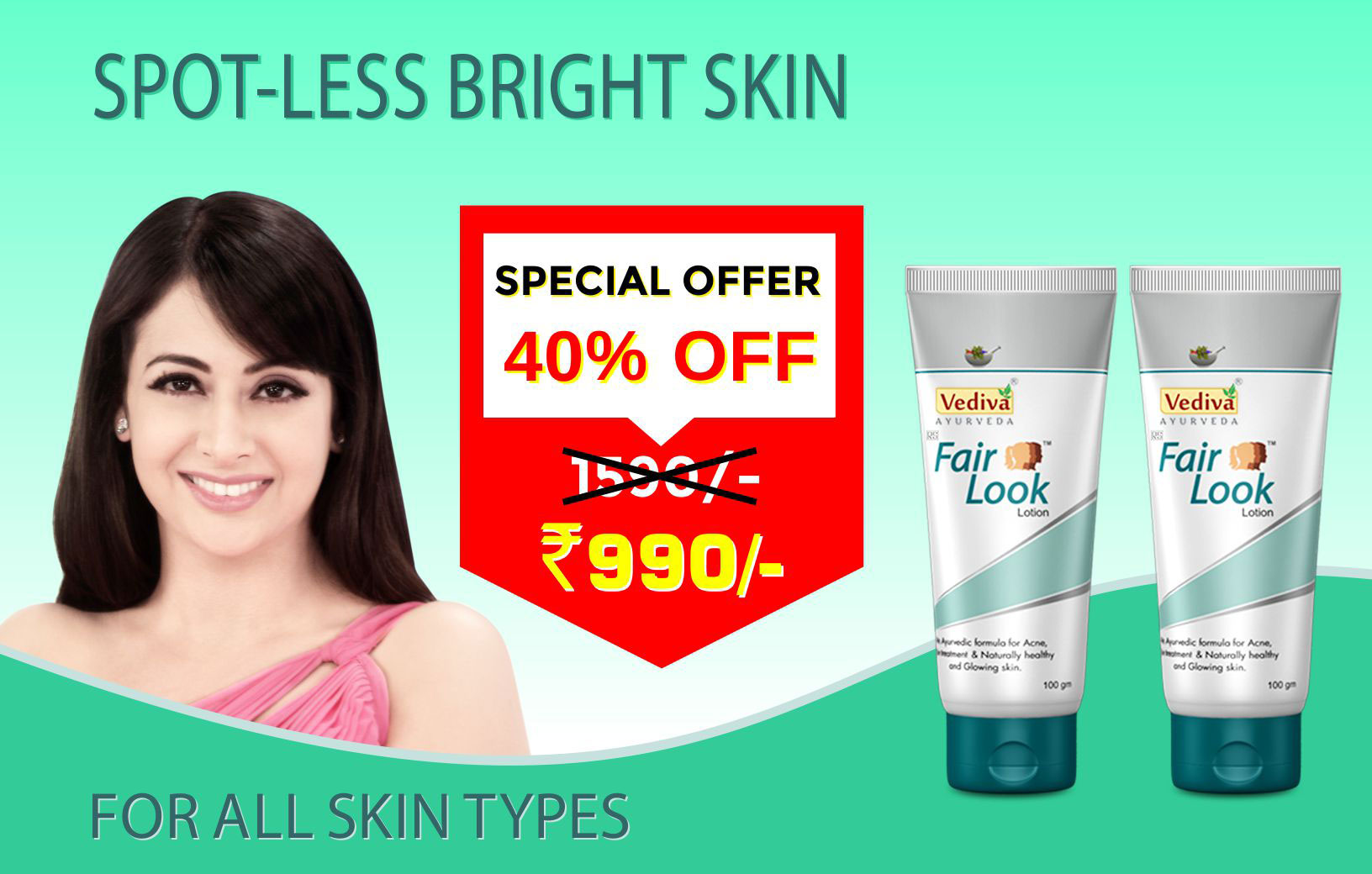 Buy Fair Look Ayurvedic Fairness Lotion | Fair Look Cream online